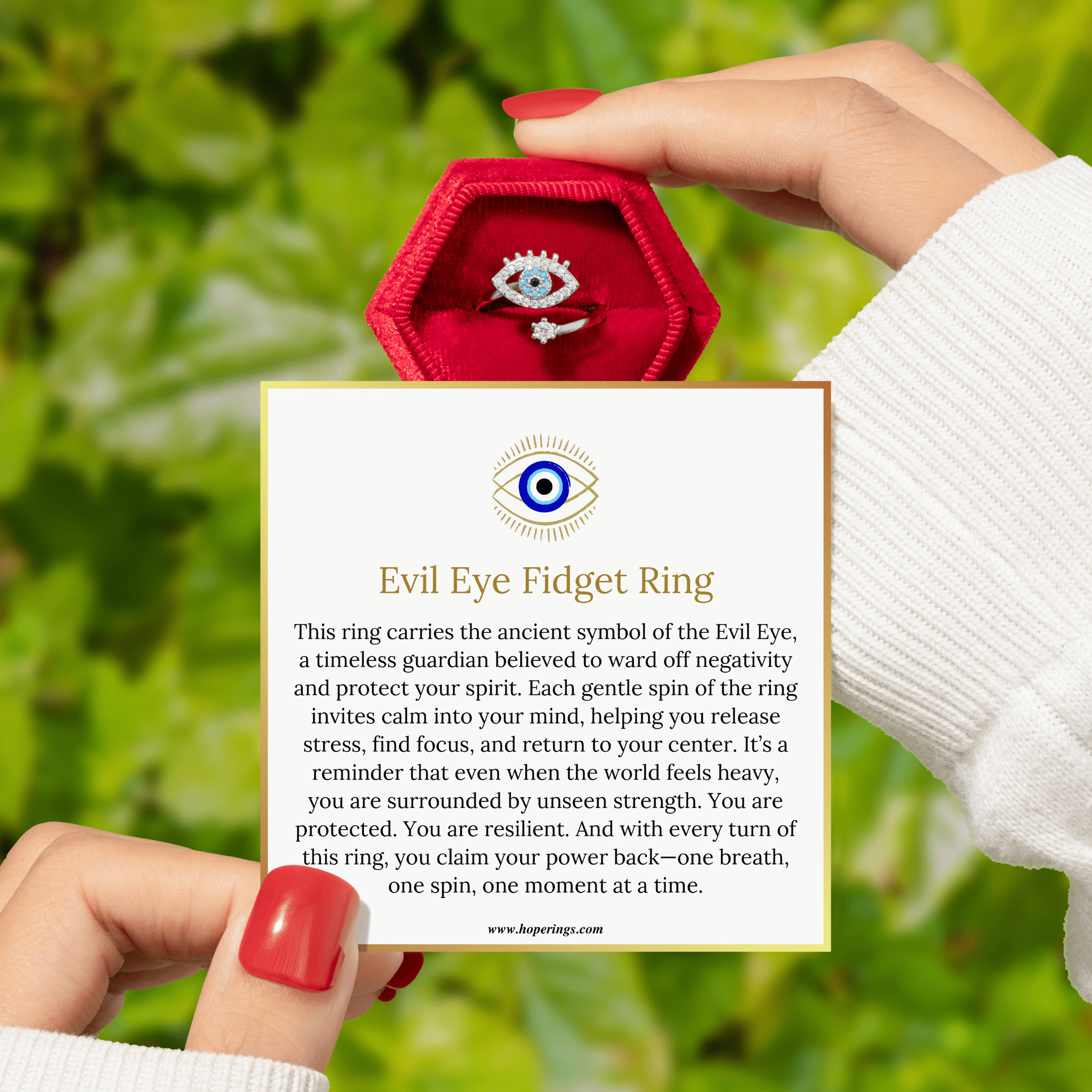 Evil Eye Fidget Ring – Hope Rings