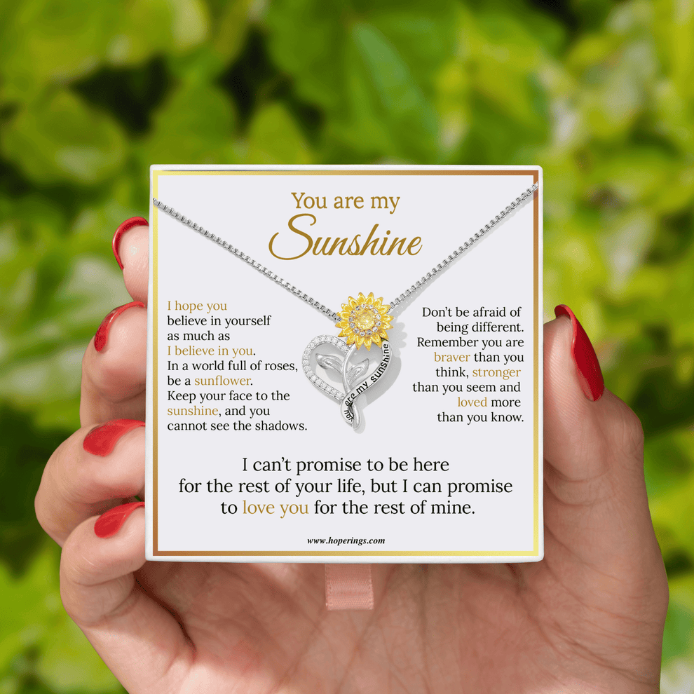 You Are My Sunshine Necklace – Hope Rings