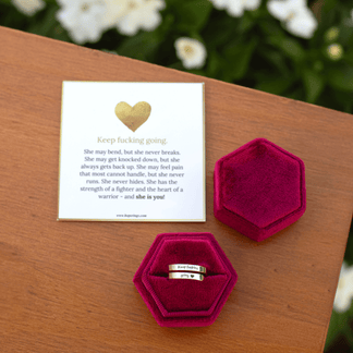 Keep F♡cking Going Ring – Hope Rings