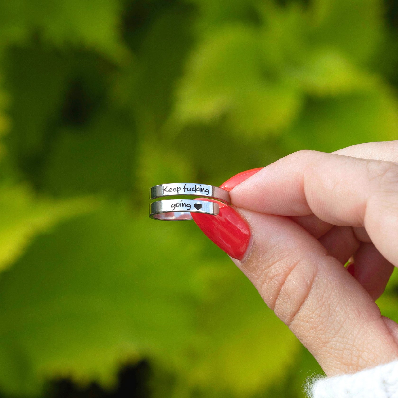 Keep F♡cking Going Ring – Hope Rings
