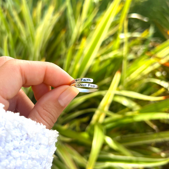 Faith Over Fear Ring – Hope Rings