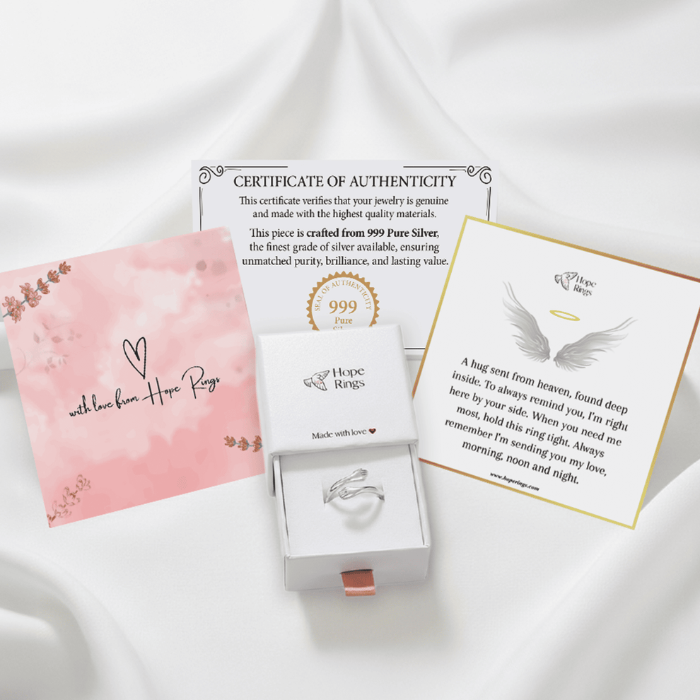 Hug From Heaven Ring - Pure Silver – Hope Rings